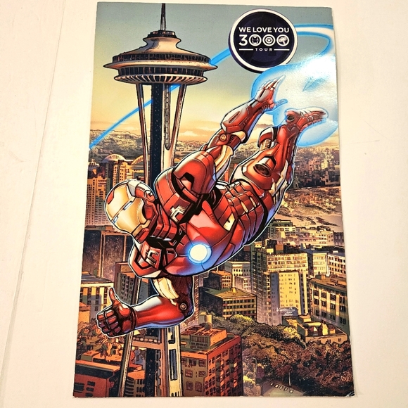 Marvel | Toys | Poster Seattle Space Needle With Iron Man 16 | Poshmark